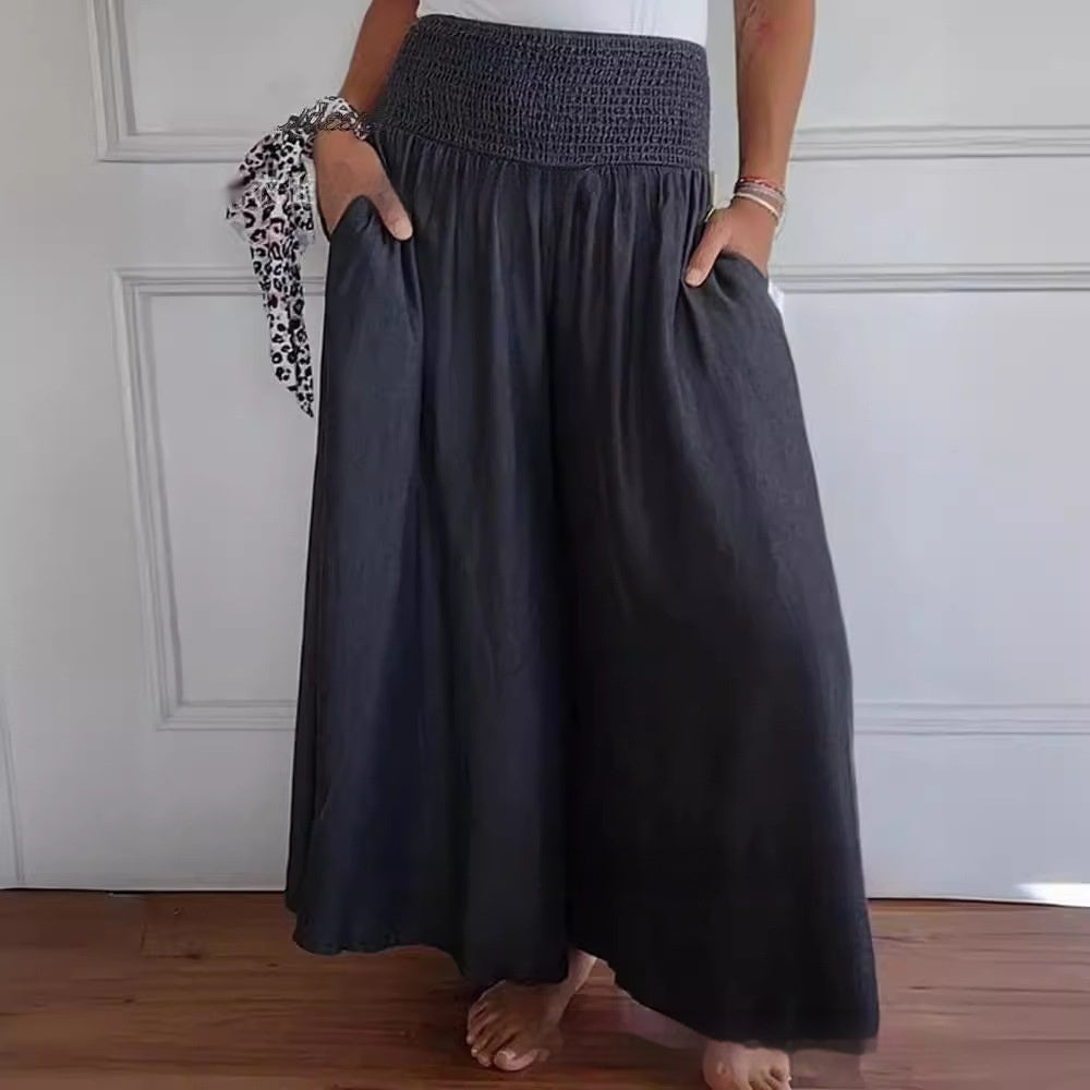 Caressa™ – Relaxed Silhouette Denim Pants – London Gevane